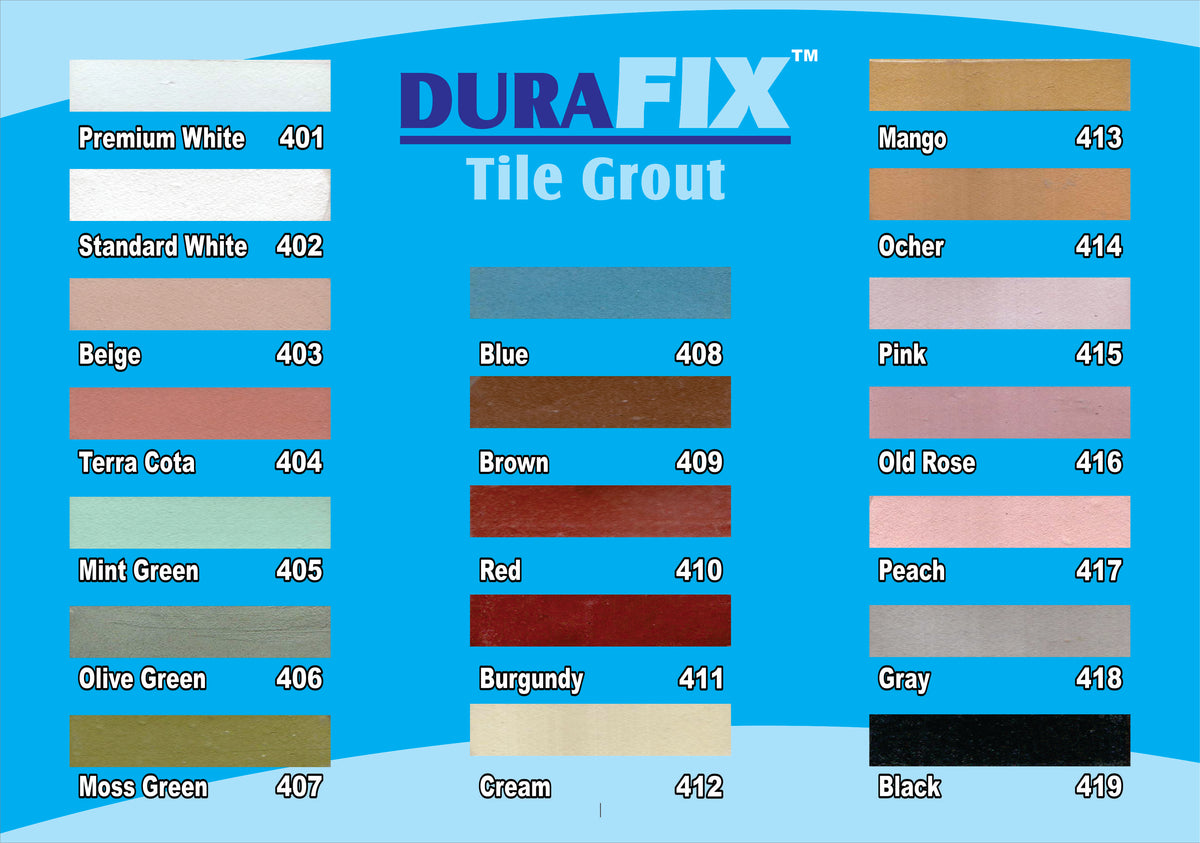 2 KG DURAFIX TILE GROUT 402 STANDARD WHITE – Novtek