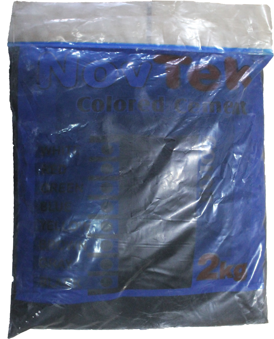 2 KG NOVTEK COLORED CEMENT BLACK – Novtek