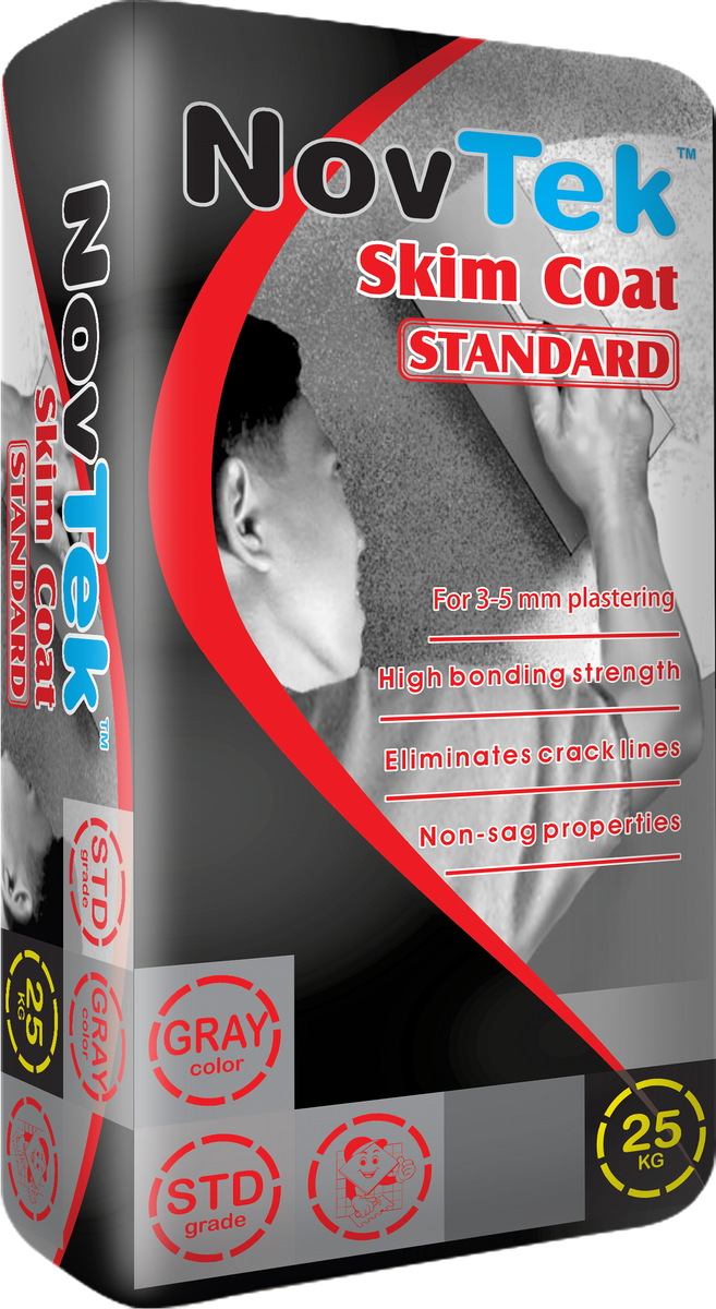 25 KG NOVTEK SKIMCOAT STANDARD WHITE – Novtek