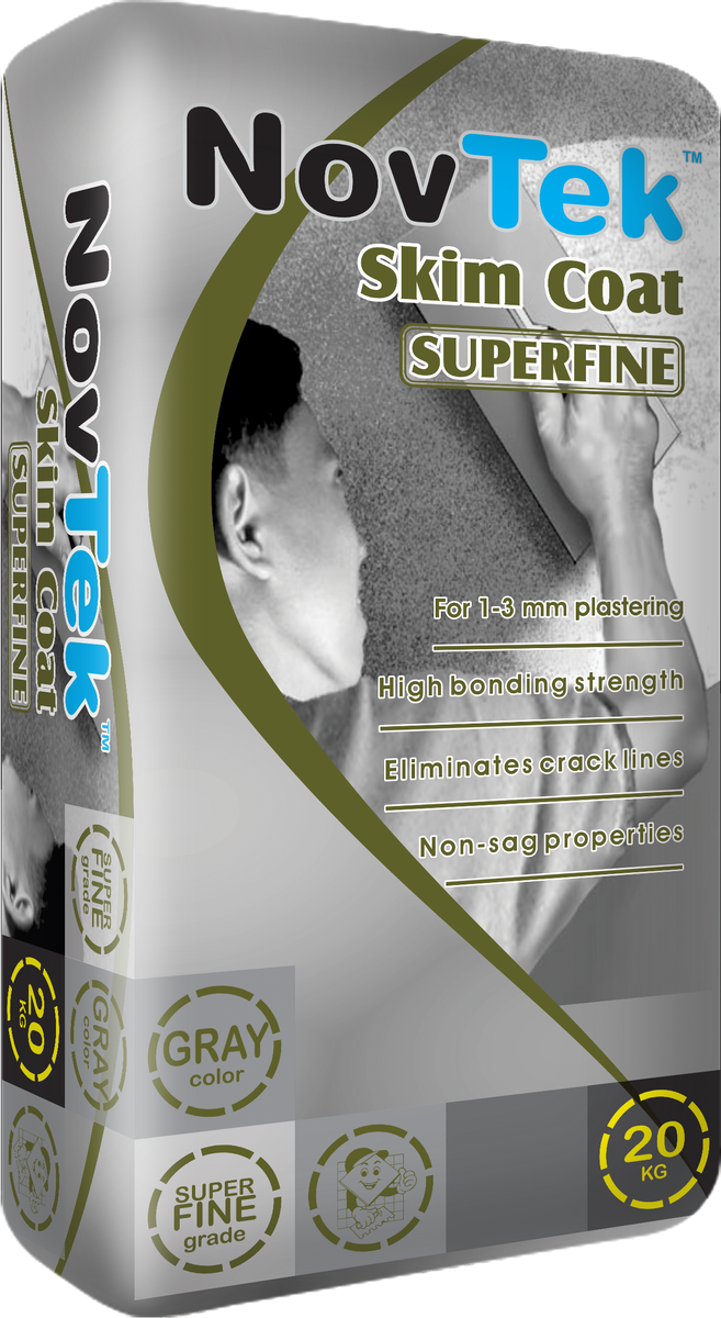 20 KG NOVTEK SKIMCOAT SUPERFINE GRAY – Novtek